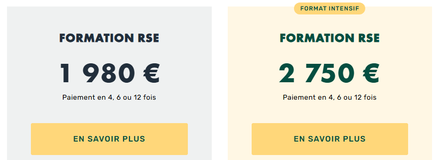 Formation RSE certifiante: 100% reconnue 2025, 105h, accès à vie